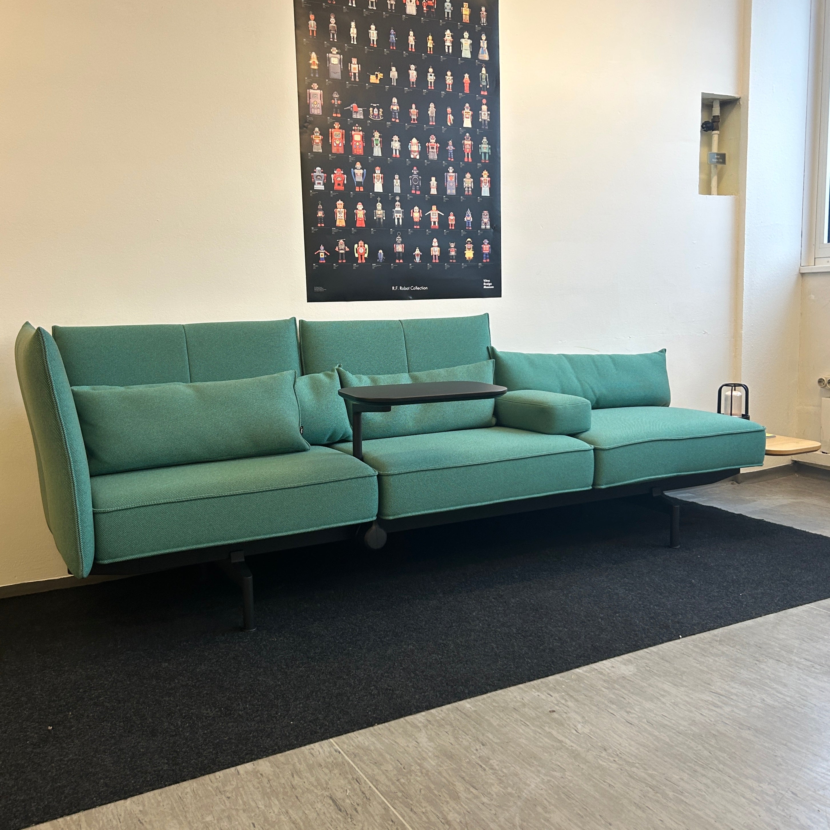 Vitra - Soft Work Sofa - Mint/Schwarz - Drei Elemente - TOP Zustand!